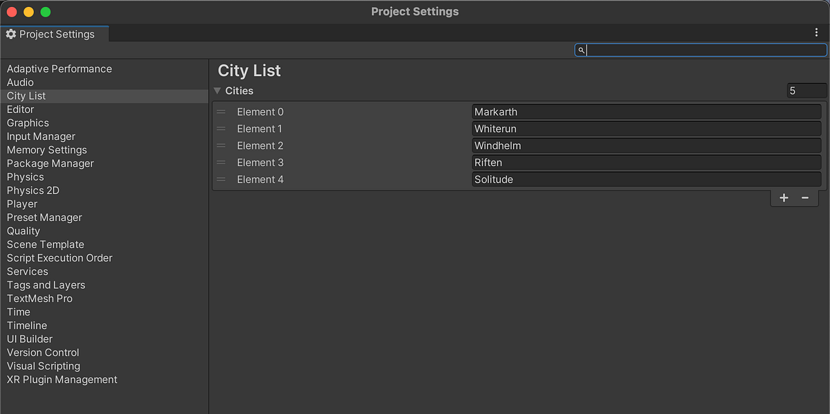 Use the Unity SettingsProvider to add Custom Project Settings to your Game or Asset Store ...