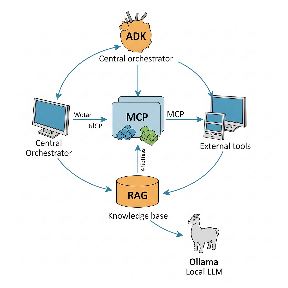 Building Next-Gen AI Agents: A Powerful Stack with Google ADK, MCP, RAG, and Ollama | by Pratik ...