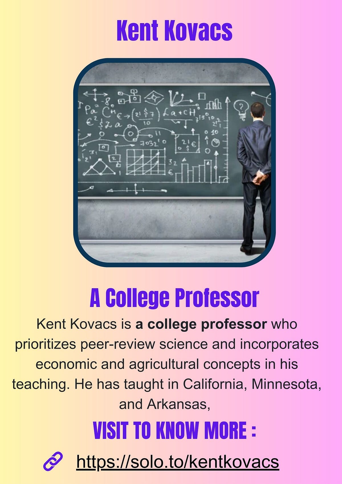Kent Kovacs — A College Professor - Kent Kovacs - Medium