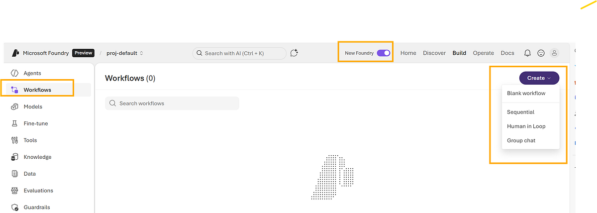 Part 4 — Workflow: Multi-Agent Setup Using the Microsoft Foundry Portal ...