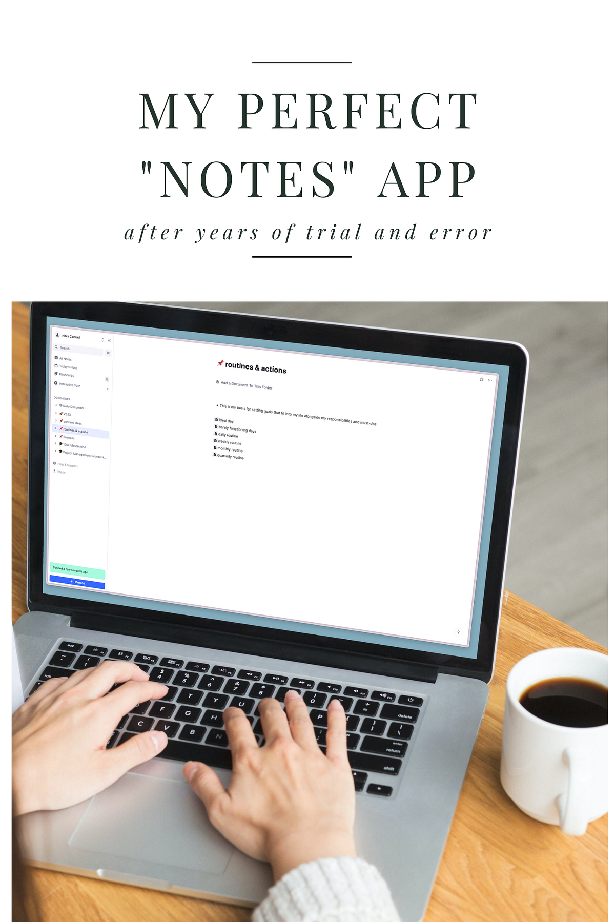 I finally found my perfect “Notes” app | by Steph Nora Conrad | Medium