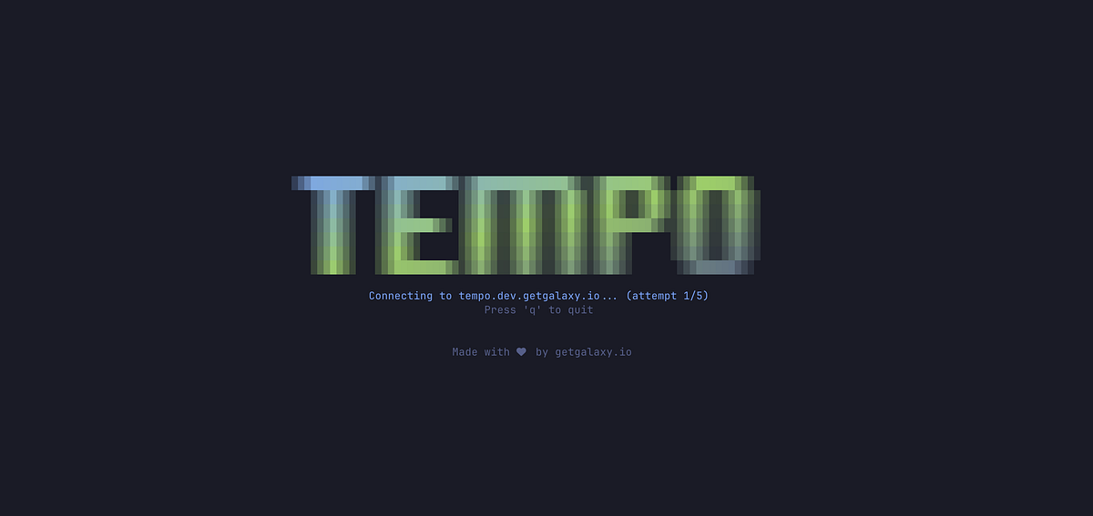 tempo: A Temporal TUI that matches your rhythm | by Galaxy | Medium