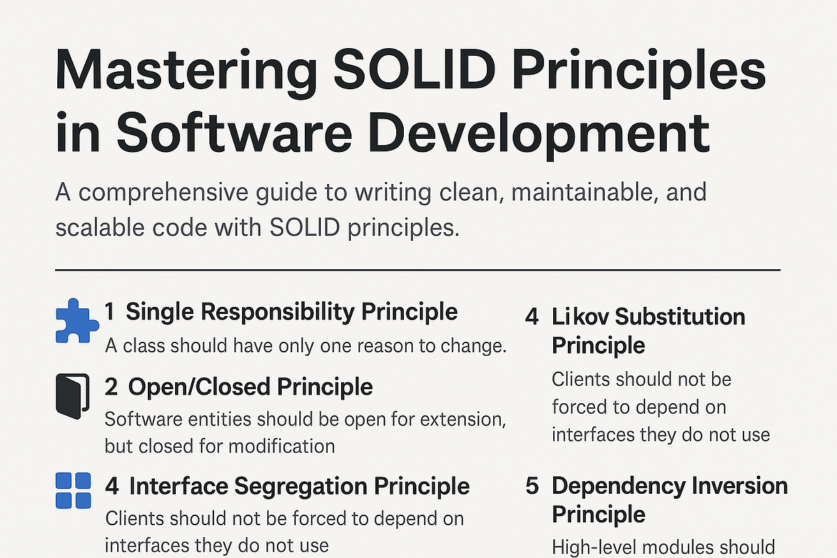 SOLID Principles: Write Better Code with Clean Architecture | by Haider Ali Khan | Medium