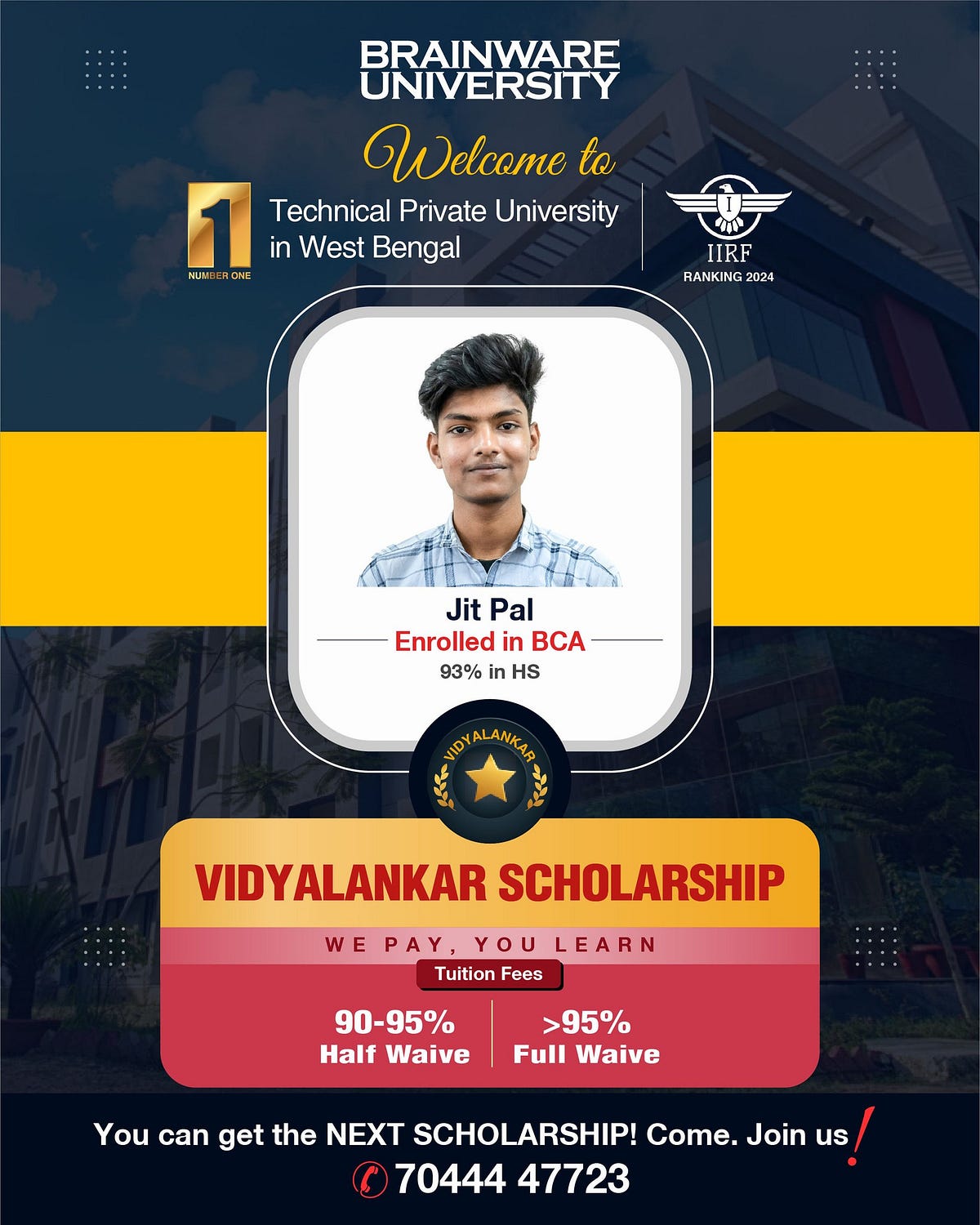 Celebrating Excellence: Jit Pal Awarded the Brainware Vidyalankar Scholarship! | by ...