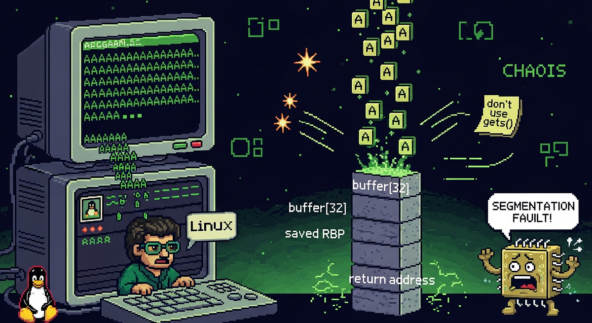 Buffer Overflows, Part 1:. Let’s begin with the classic… | by Poojan Ghetiya | Nov, 2025 | Medium