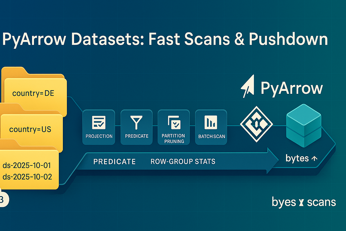 Fast by Default: 7 PyArrow Dataset Tricks | by Modexa | Medium