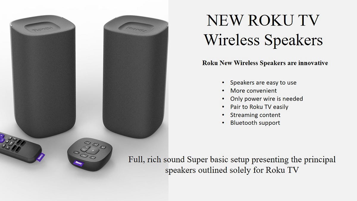 Roku introduces the First Wireless Speakers | by James Stafford | Medium