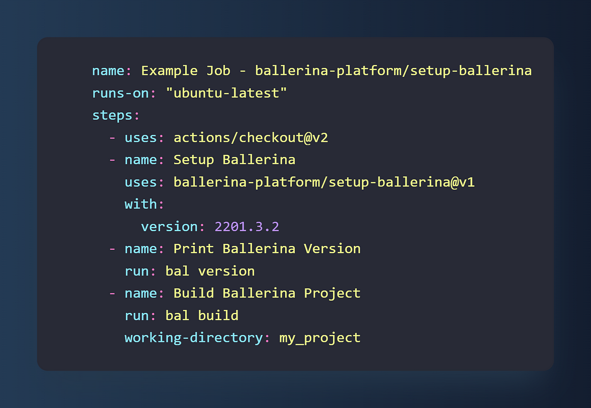 Streamline Your Ballerina Workflow on GitHub with setup-ballerina ... Streamline Your Ballerina Workflow on GitHub with setup-ballerina ...