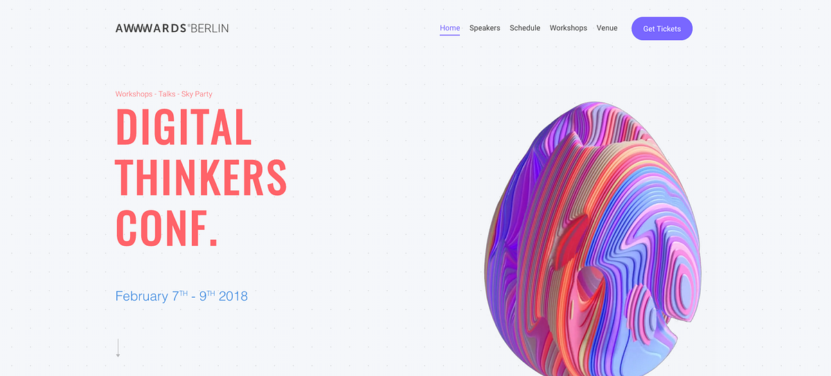 Case Study: Awwwards Conference Website | by Adoratorio Studio | Medium