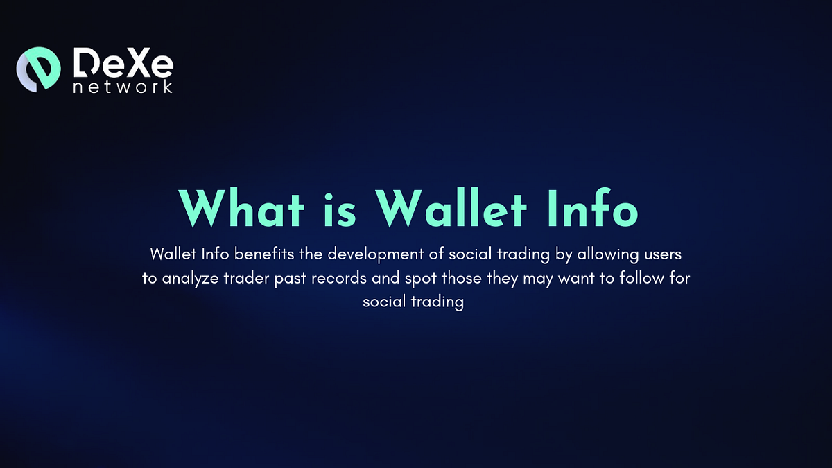 WHAT’S WALLET INFO. "which wallets should I follow?". Is a… | by Boyede ...