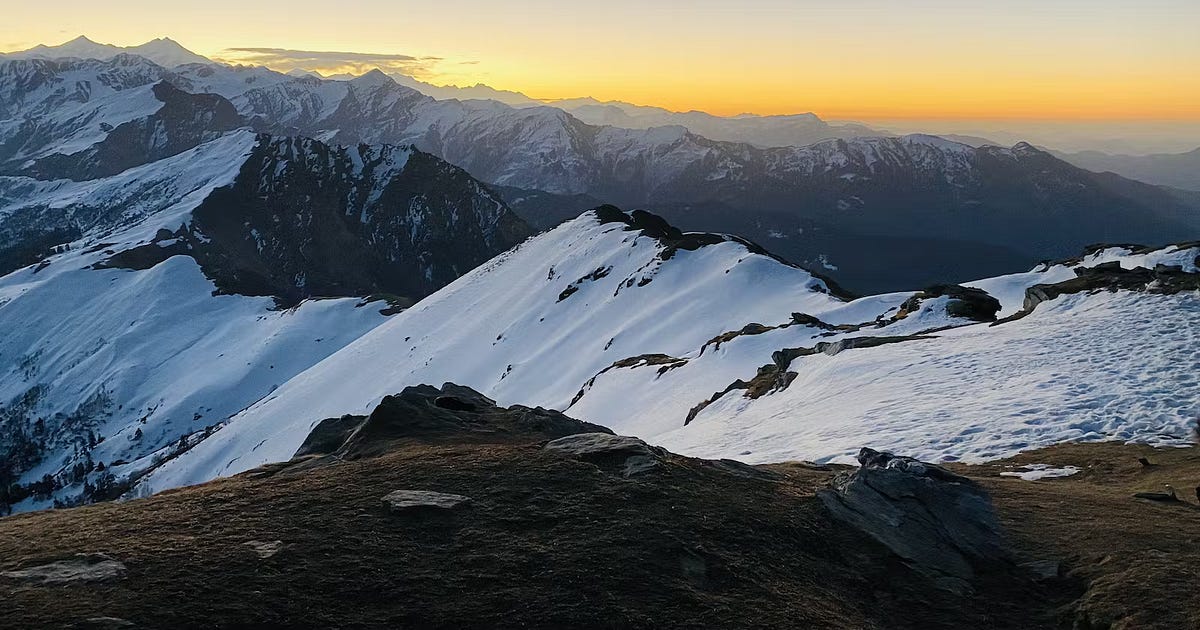 Midnight Trek to Witness the Sunrise: Conquering the Snowy Summit of ...