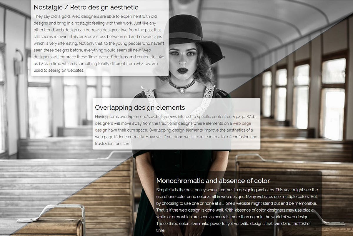 Overlapping Web Design Elements. In today’s age of Smartphones, tablets ...