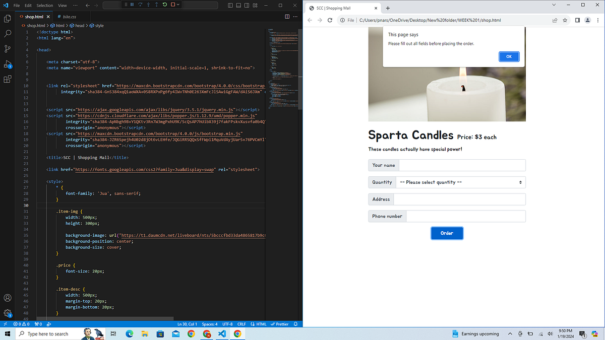[Sparta Coding Club] FE Week 2 - Narasimha Raju - Medium