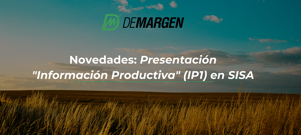 Novedades: Presentación “Información Productiva” (IP1) en SISA | by ...