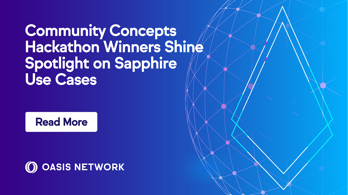 Community Concepts Hackathon Winners Shine Spotlight on Sapphire Use ...