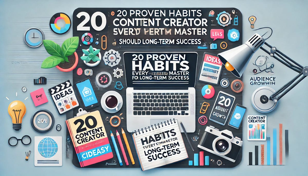 20 Proven Habits Every Content Creator Should Master for Long-Term Success | by Temitope C ...