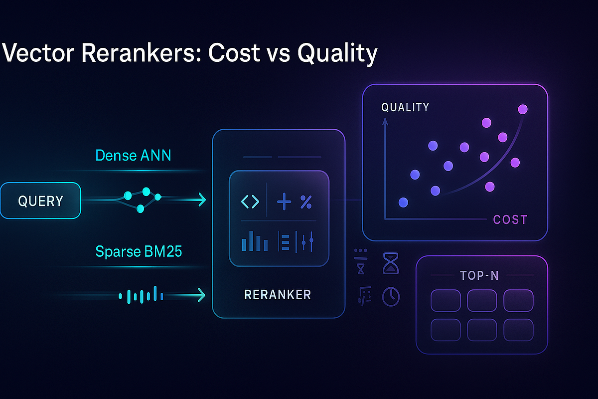 12 Vector Rerankers Compared: Cost vs Quality | by Thinking Loop | Medium