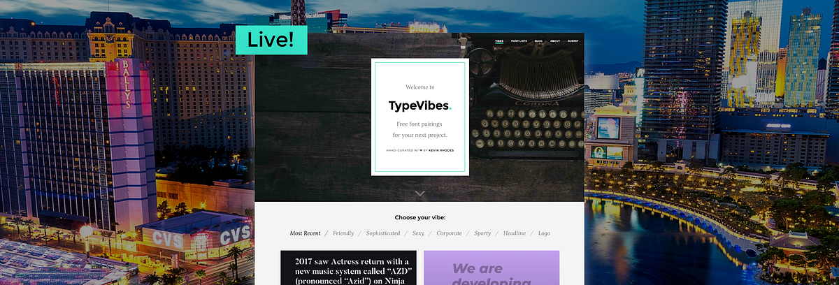 Introducing TypeVibes.com — Free typography pairings to inspire you ...