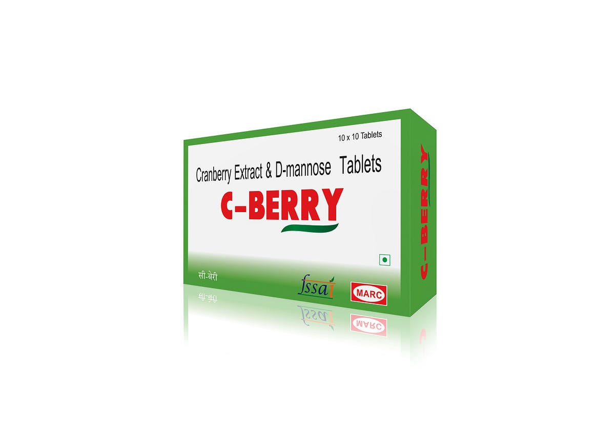 C-Berry (Tab) increases the health and function of the Urinary Tract ...