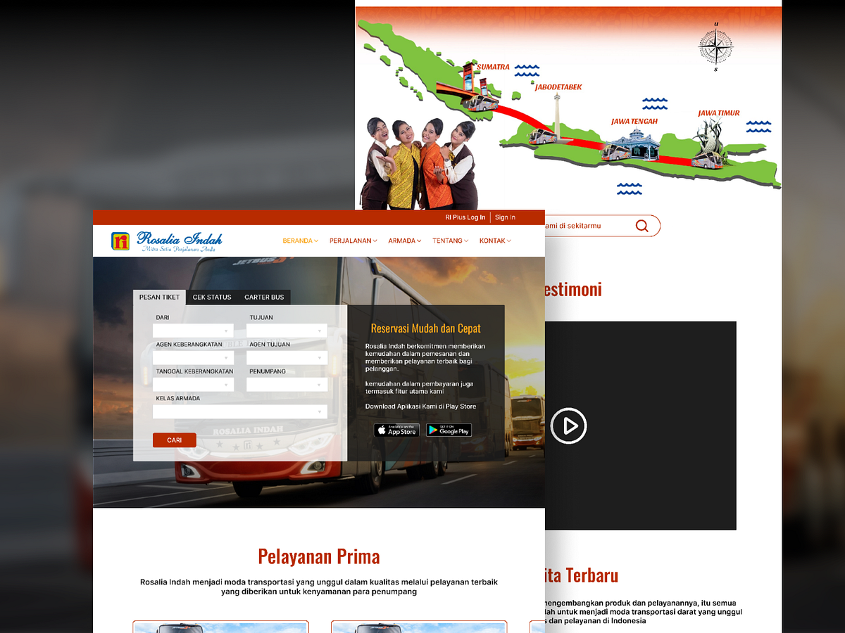 Studi Kasus UI : Redesain Website Bus Rosalia Indah. | by lia fitria ...