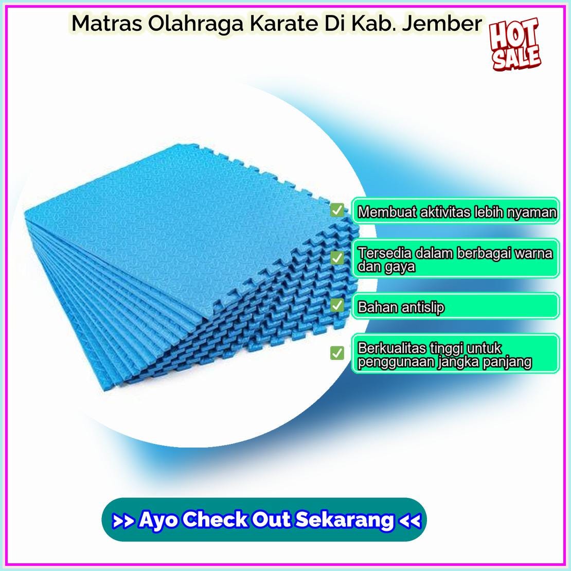 Matras Olahraga Karate Di Kab Jember - Alat Lompat Tinggi - Medium