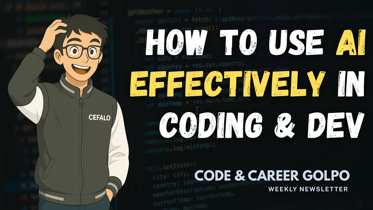 How to Use AI Effectively in Coding & Development? How to have a Senior Developer Mindset? | by ...