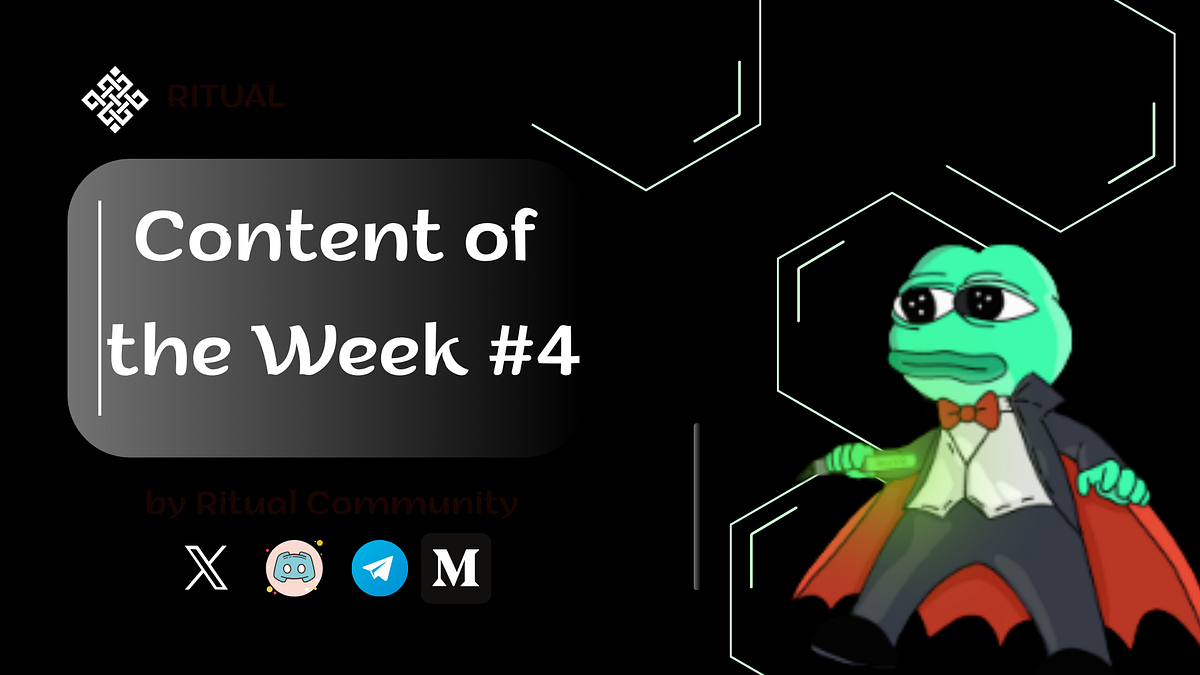 RITUAL | CONTENT OF THE WEEK #4. Week 4of Ritual is in the books, and ...