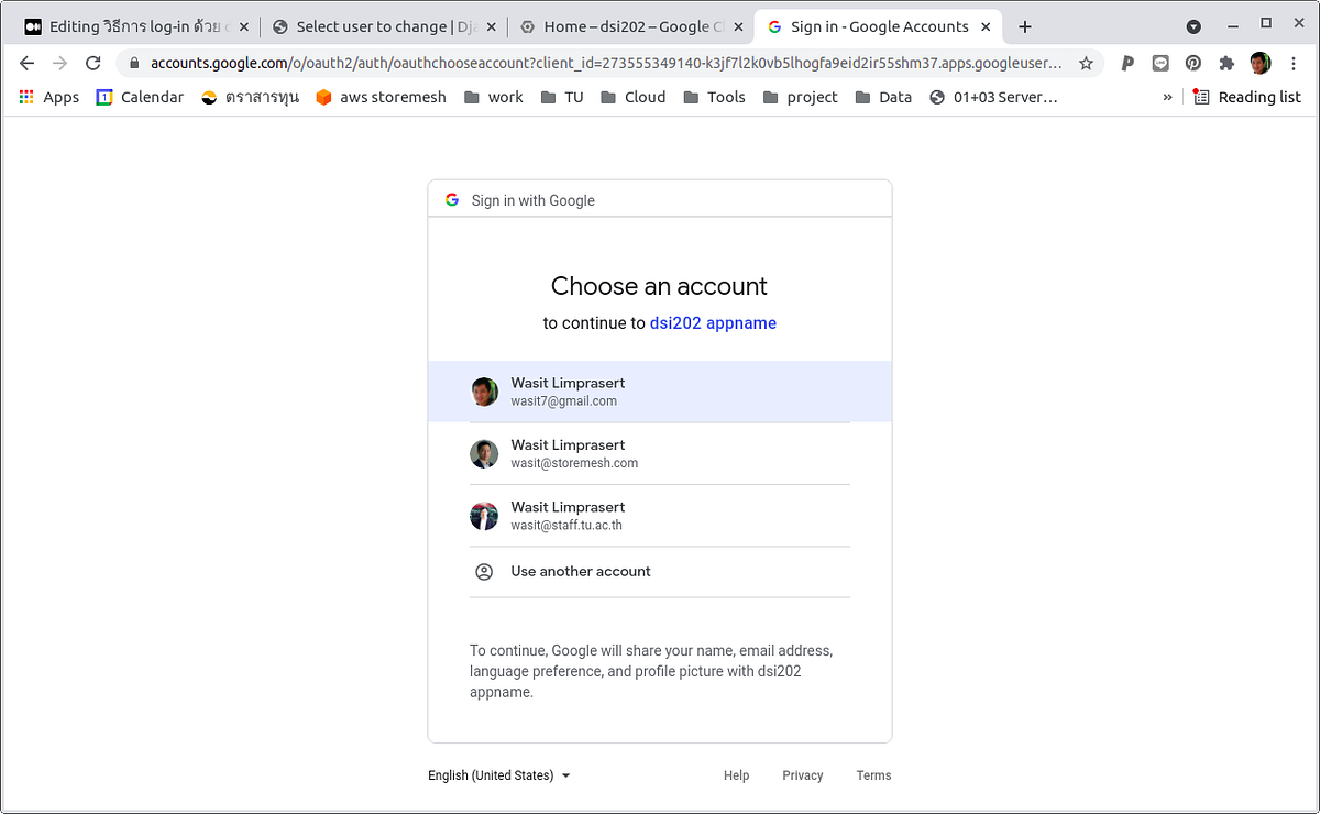 Django and OAuth2.0 วิธีการ log-in ด้วย django-allauth | by Wasit Limprasert | Medium