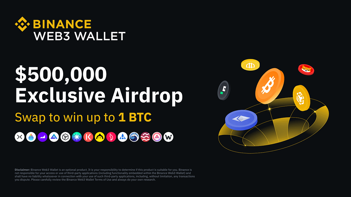 Win 1 BTC with a Swap — Binance Web3 Wallet’s $500,000 Airdrop | by Amer Altaf | Dec, 2023 | Medium