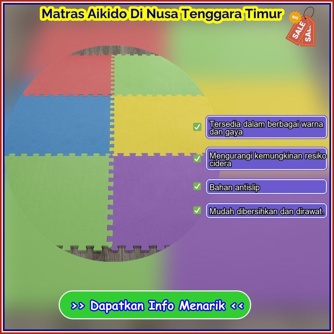 Matras Aikido Di Nusa Tenggara Timur - Alat Lompat Tinggi - Medium