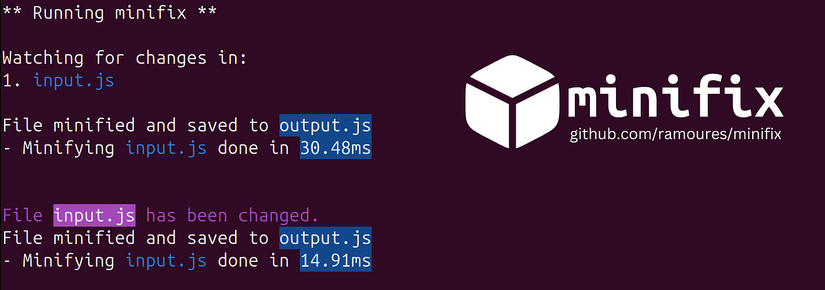 JavaScript, CSS, HTML Minifier (compressor) | Medium