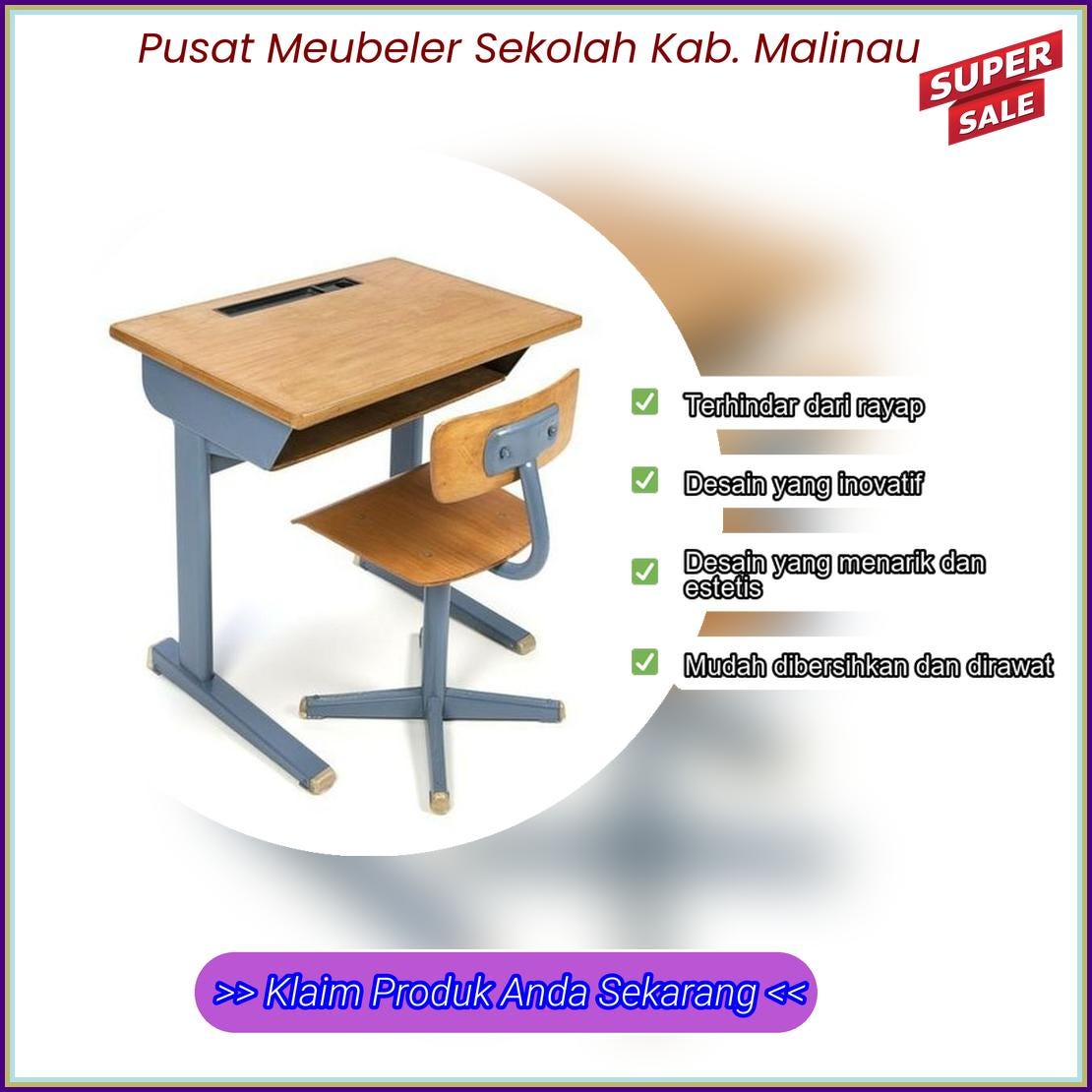 Pusat Meubeler Sekolah Kab Malinau - Mejadisekolah - Medium