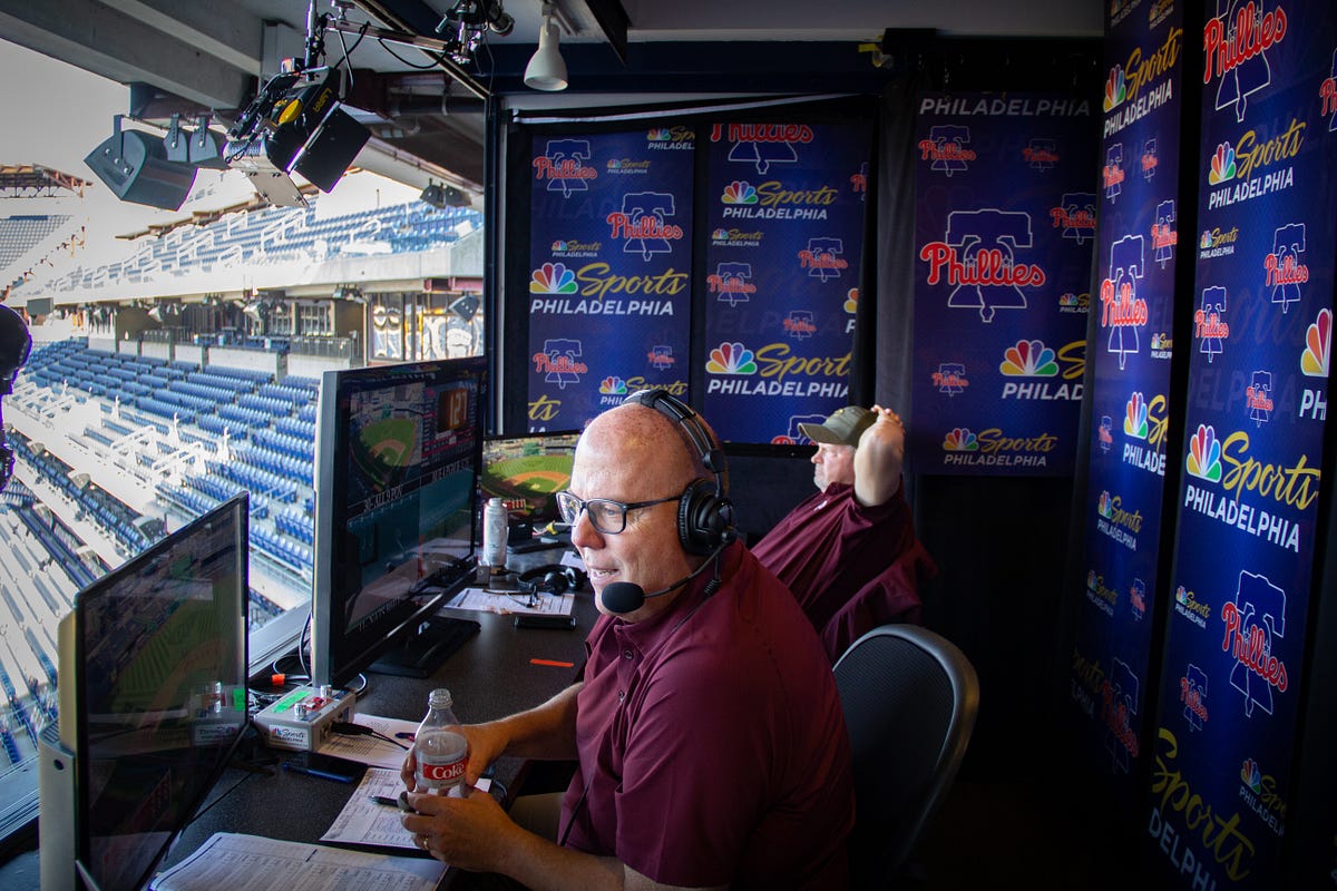 Behind the scenes of the Phillies’ road broadcasts from home | by ...
