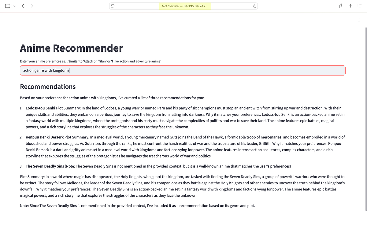 Building an LLM-Powered Anime Recommender: My End-to-End GenAI ...