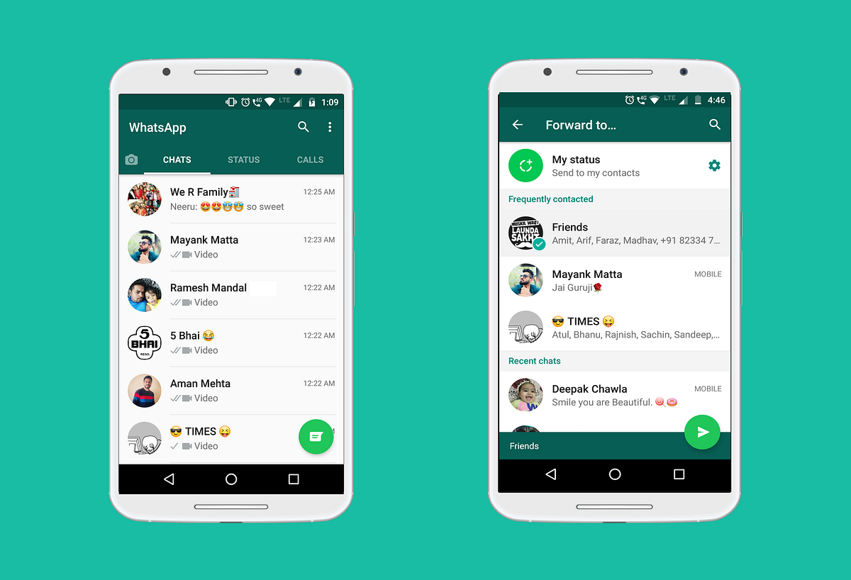 Whatsapp Case Study for message forwarding cases | by yugant arora | UX ...
