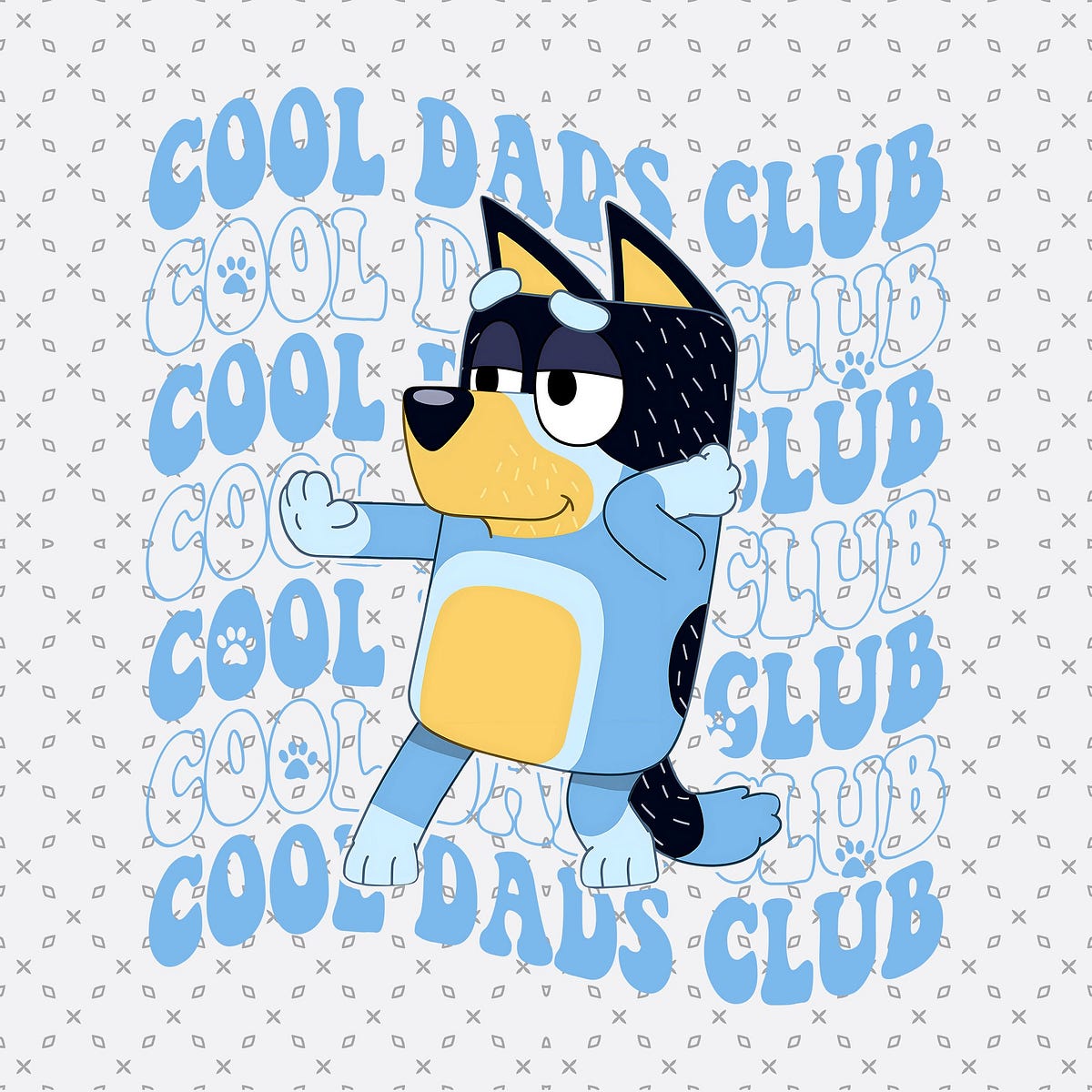 Bluey Cool Dad Club Png, Bluey Family Png, Bluey Png, Bluey Bingo Png ...