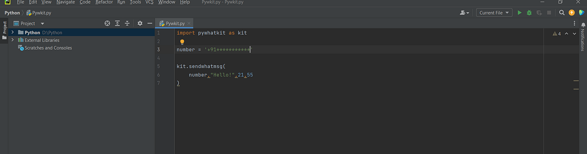 Automated Whatsup Message Using Python…. - Harpy Hunter - Medium