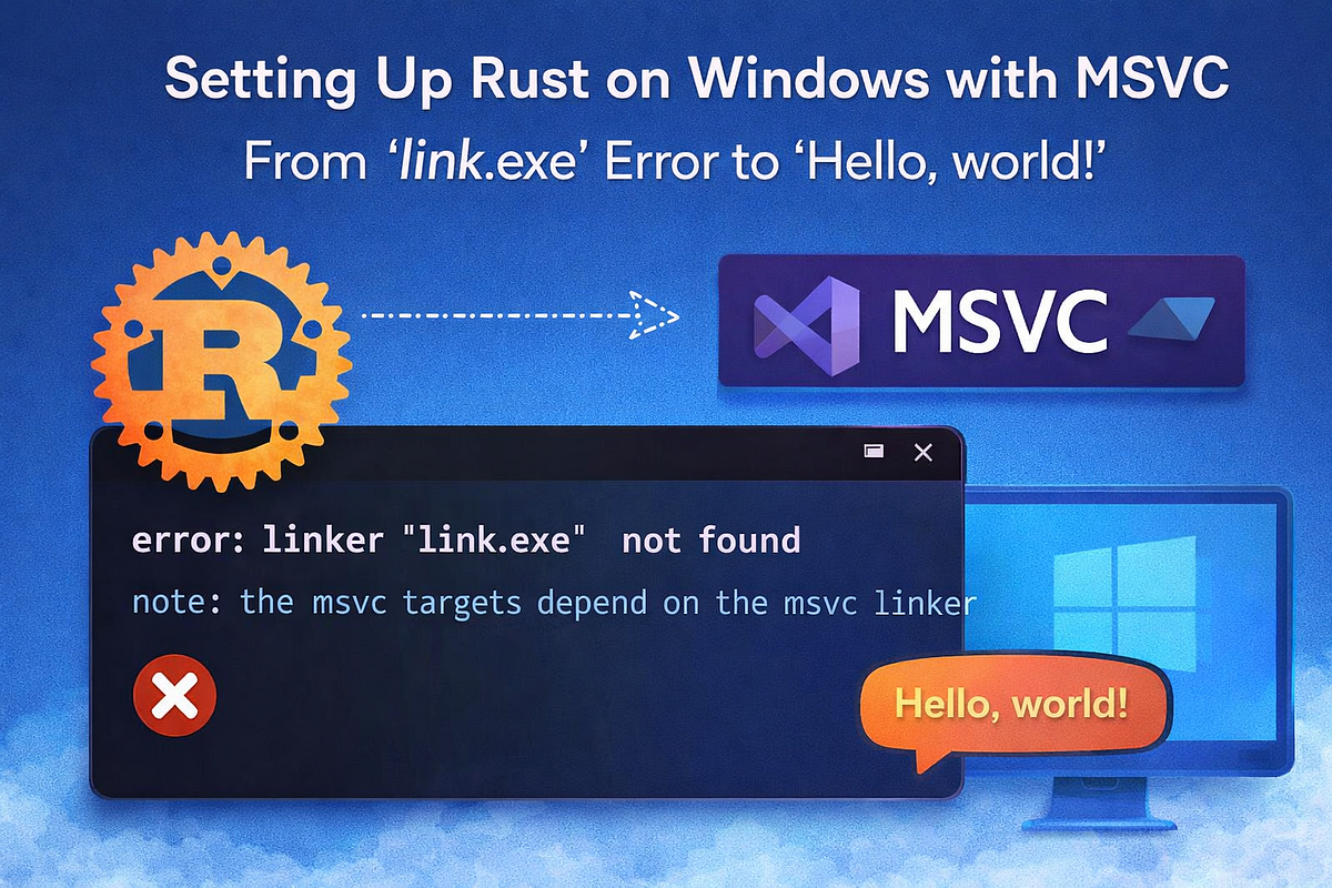 Setting Up Rust on Windows with MSVC: From link.exe Error to “Hello ...