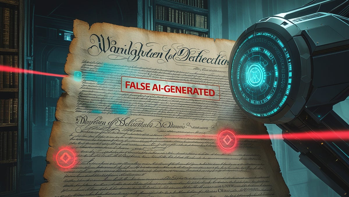 The AI Said the U.S Declaration of Independence Was AI-Generated. | by ...