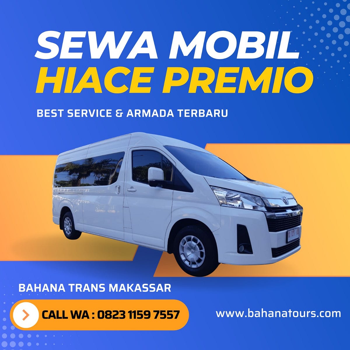 PENYEWAAN MOBIL HIACE MAKASSAR, Call Wa +62 853–9955–7419, Rental Hiace ...
