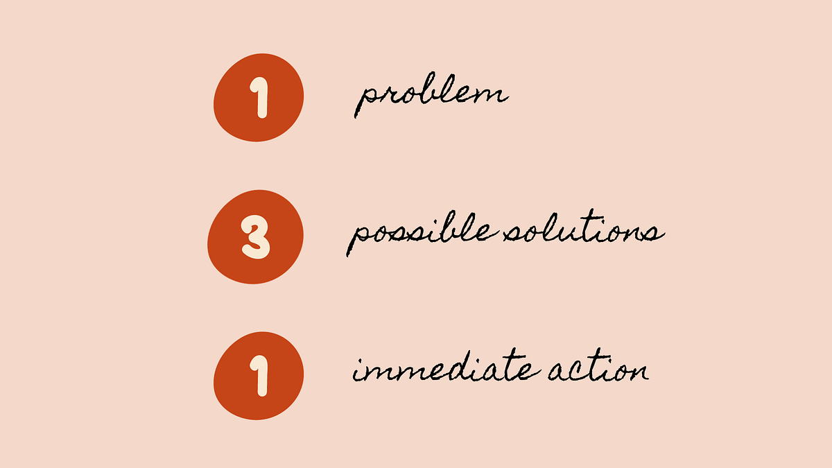 Use the 1–3–1 Method to Stop Worrying | by Prajula Ravichandran | Short. Sweet. Valuable. | Medium