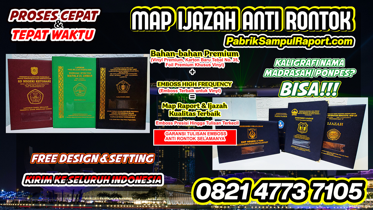 0821–4773–7105 Produksi Map Raport Sampul Ijazah di Penukal Abab ...