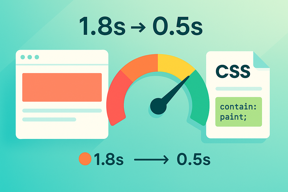 How One CSS Change Dropped Page Paint from 1.8s to 0.5s — No JS Needed ...