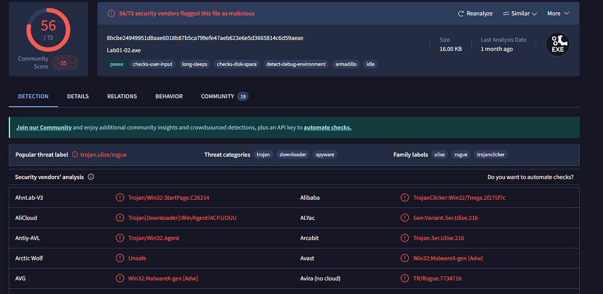 Practical Malware Analysis — Chapter 1 — Lab 1–02.exe | by Ahmed Refaat | Medium