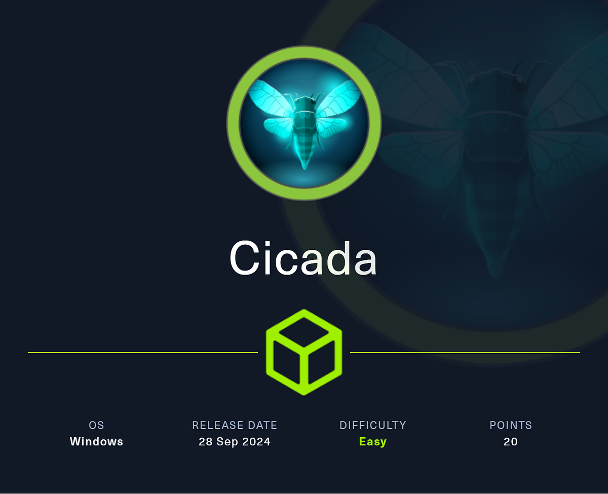 HTB — Cicada Writeup. Hello, welcome to my first writeup… | by boro | Medium