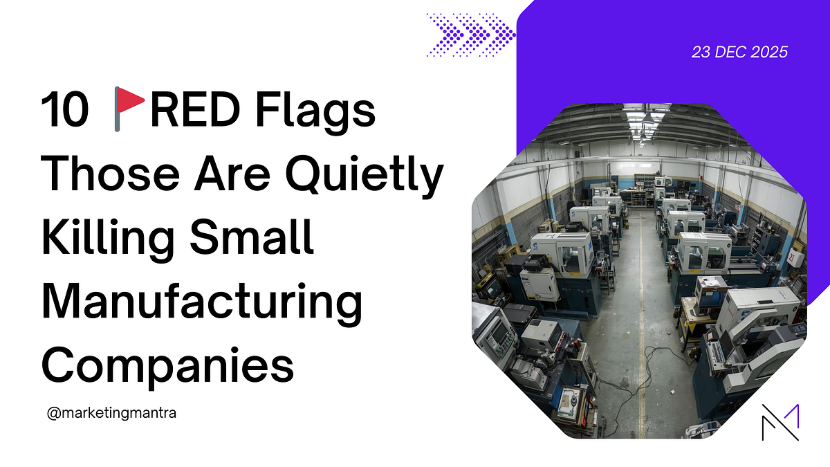 10 🚩Red Flags That Are Quietly Killing Small Manufacturing Companies ...