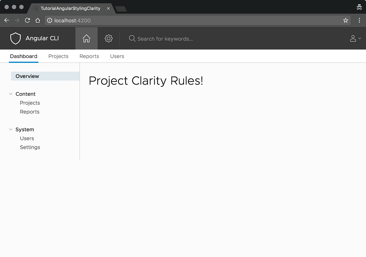 Tutorial: Project Clarity and Angular CLI | by beeman 🐝 | Medium