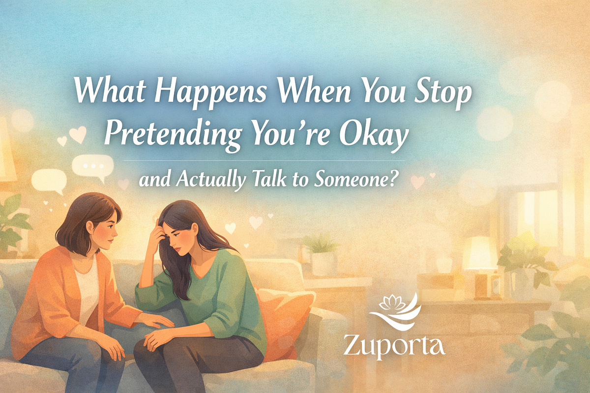 What Happens When You Stop Pretending You’re Okay and Actually Talk to ...
