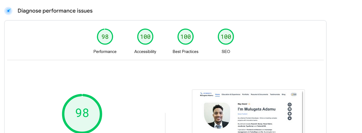 Boosting Your Websites Speed And Performance With Pagespeed Insights In Nextjs 馃殌 By Mulugeta