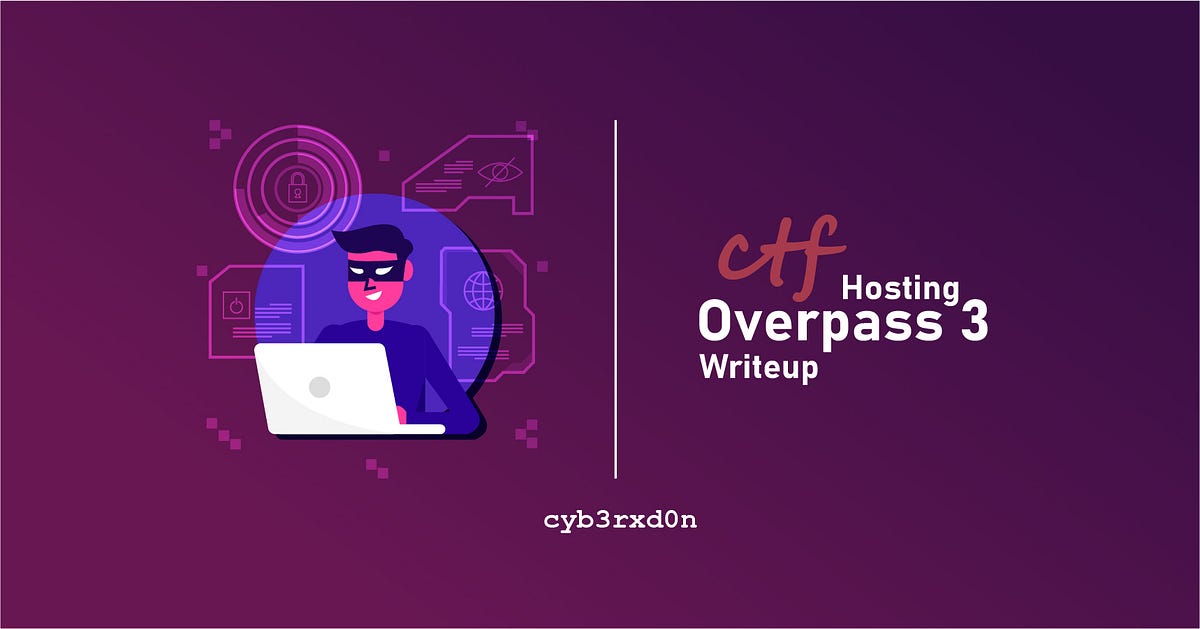 Tryhackme — Overpass 3 Hosting Ctf Writeup By Cyb3rxd0n Meetcyber Medium